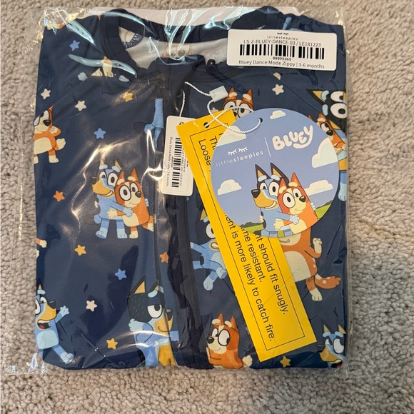 Little Sleepies | Pajamas | Little Sleepies Bluey Dance Mode Zippy 36m ...